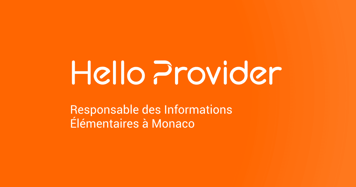 Responsable des Informations Élémentaires (RIE) à Monaco | Hello Provider